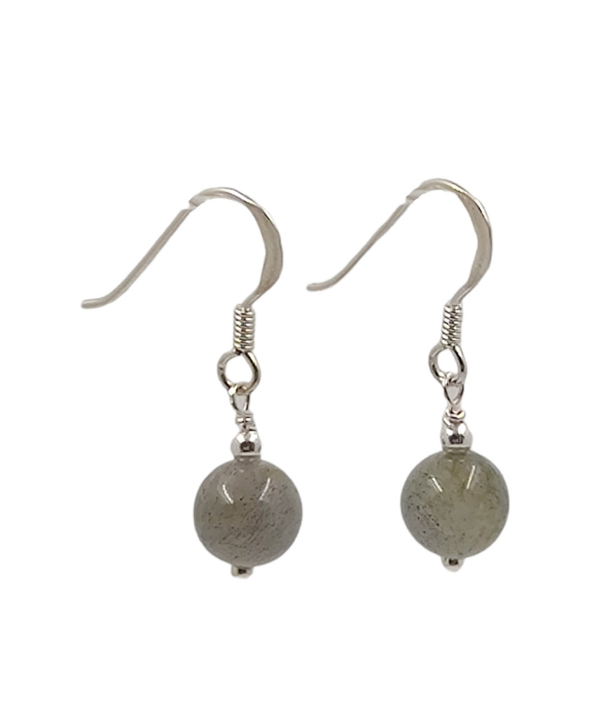 Boucles d'oreilles en Labradorite